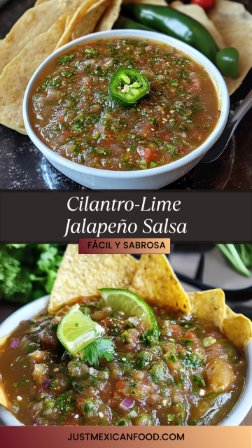 Cilantro-Lime Jalapeño Salsa – JustMexicanFood