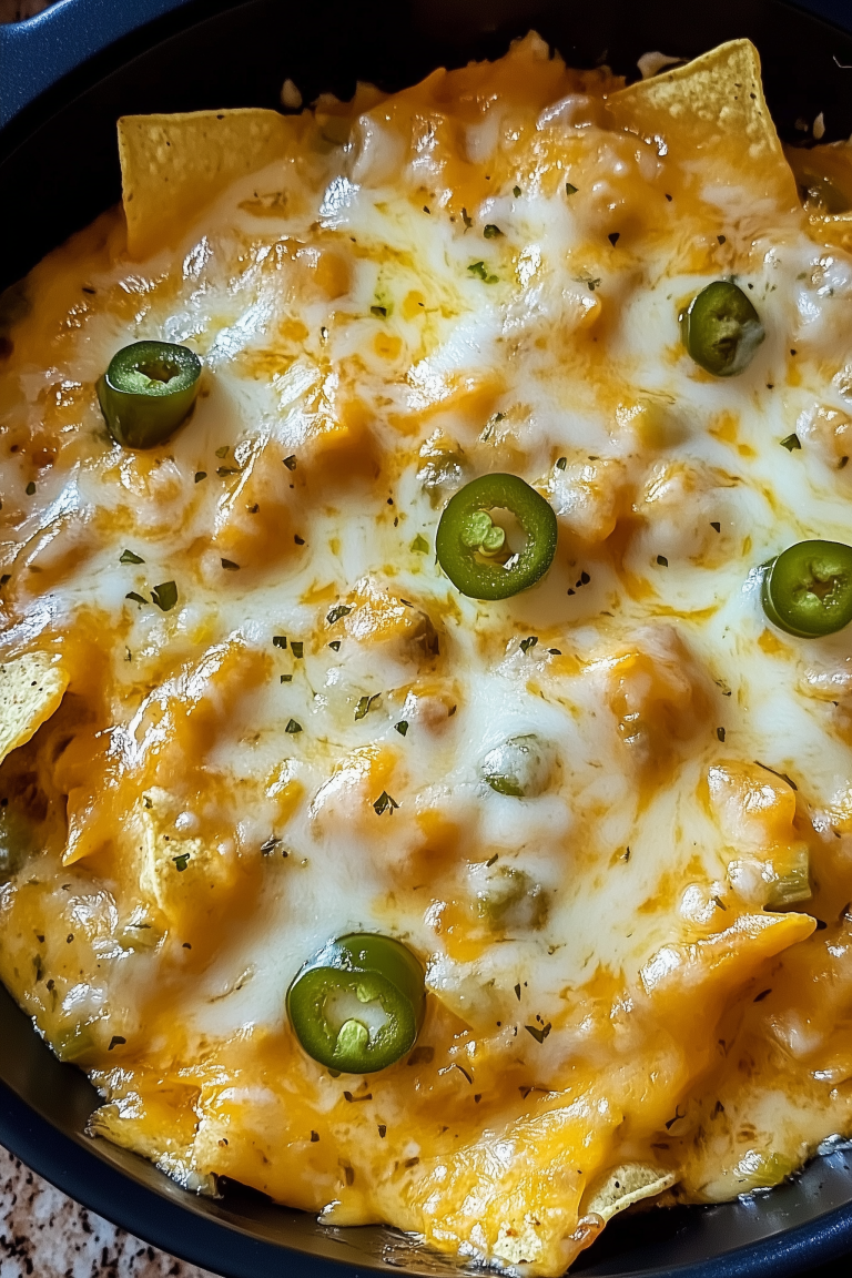 Green Chile And Extra Cheese Chilequiles – JustMexicanFood