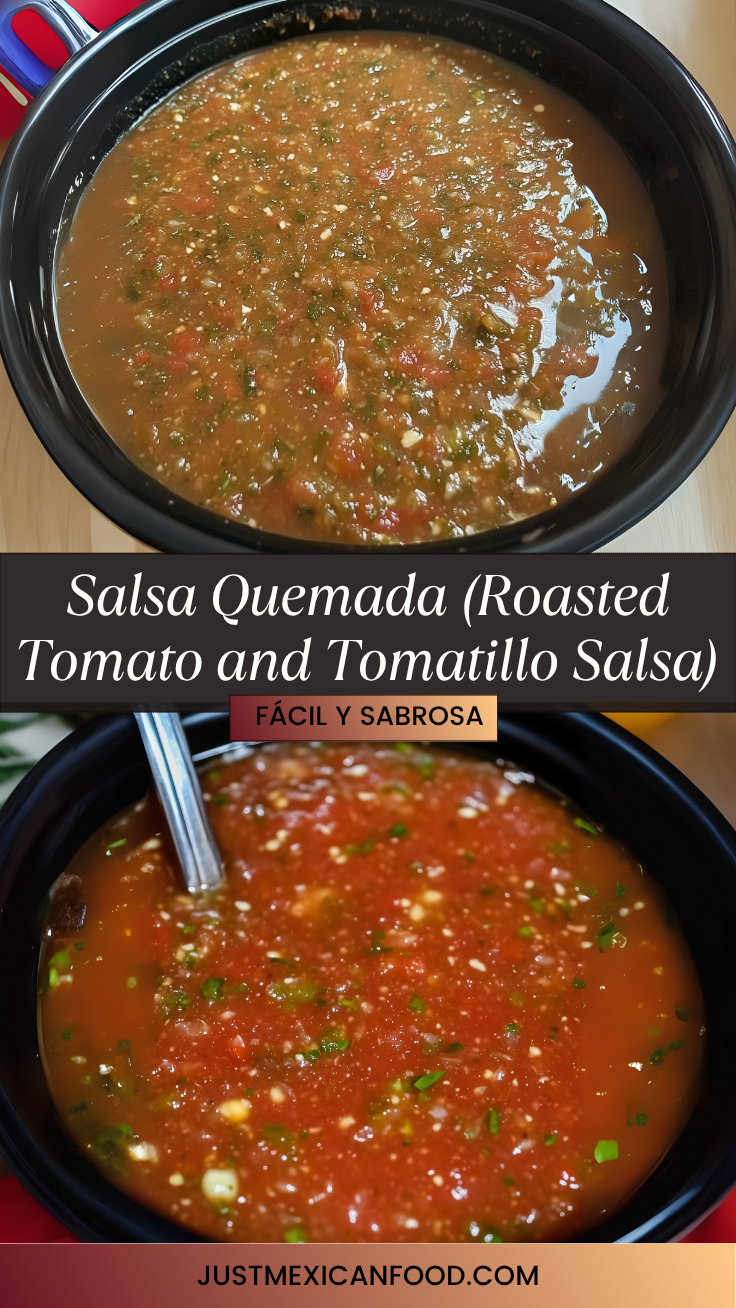 Salsa Quemada (Roasted Tomato and Tomatillo Salsa) – JustMexicanFood