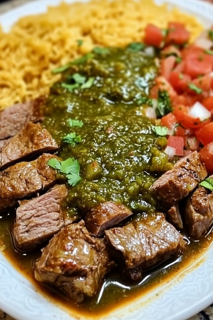 Carne Asada Con Chile Verde – JustMexicanFood