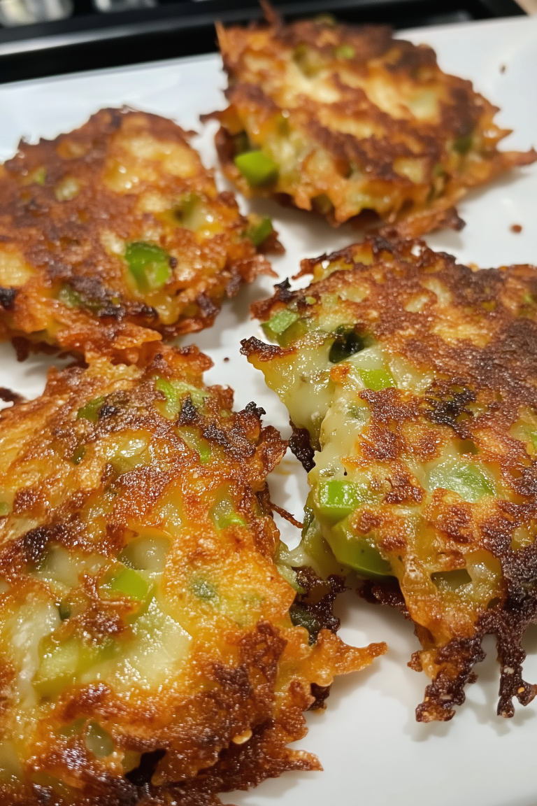 Green Chile Cheese Potato Cakes with Green Chile Sour Cream ...