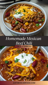 Homemade Mexican Beef Chili – JustMexicanFood
