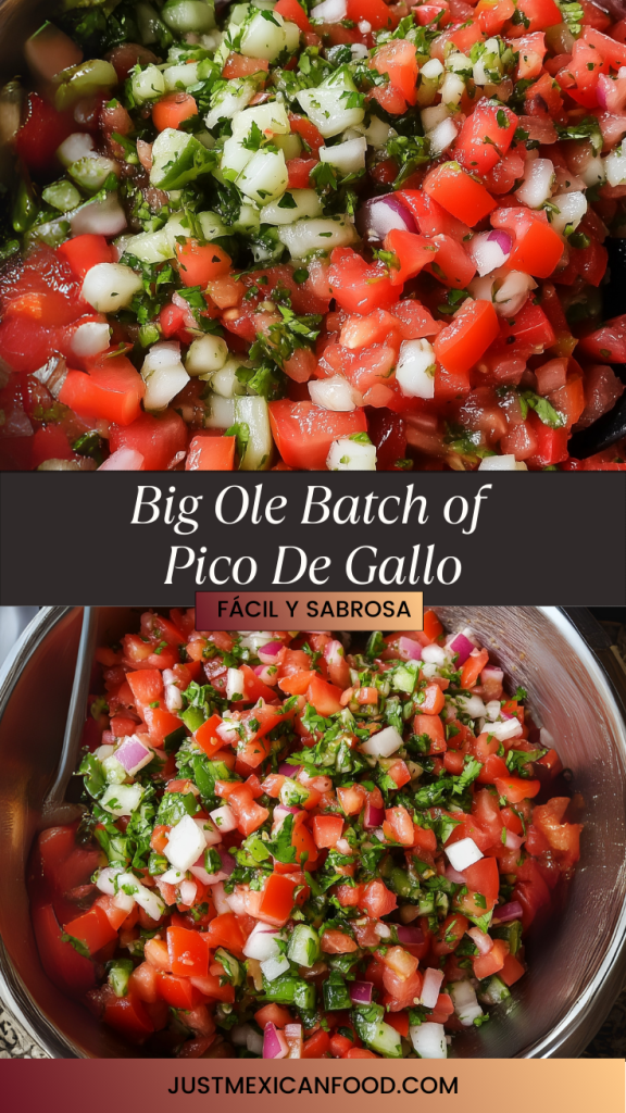 Big Ole Batch of Pico De Gallo – JustMexicanFood