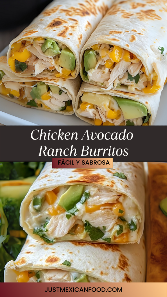 Chicken Avocado Ranch Burritos – JustMexicanFood