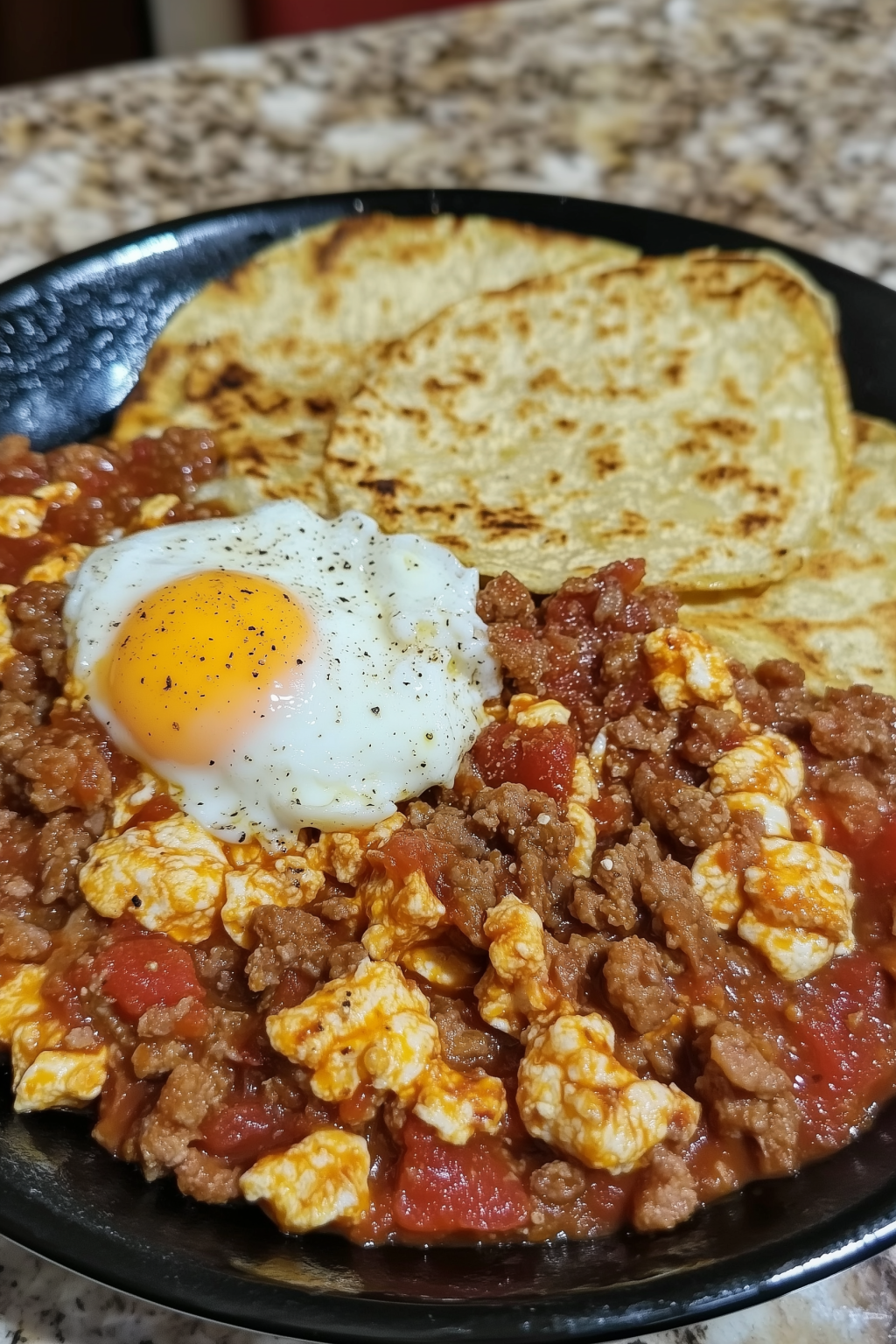 Chorizo Con Huevo Y Tortillitas De Harina (Chorizo With Eggs ...