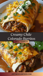 Creamy Chile Colorado Burritos – JustMexicanFood