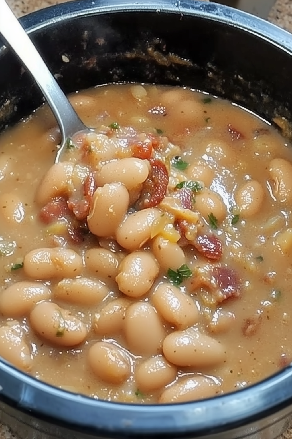 Creamy Pinto Beans with Bacon and Roasted Chili – JustMexicanFood