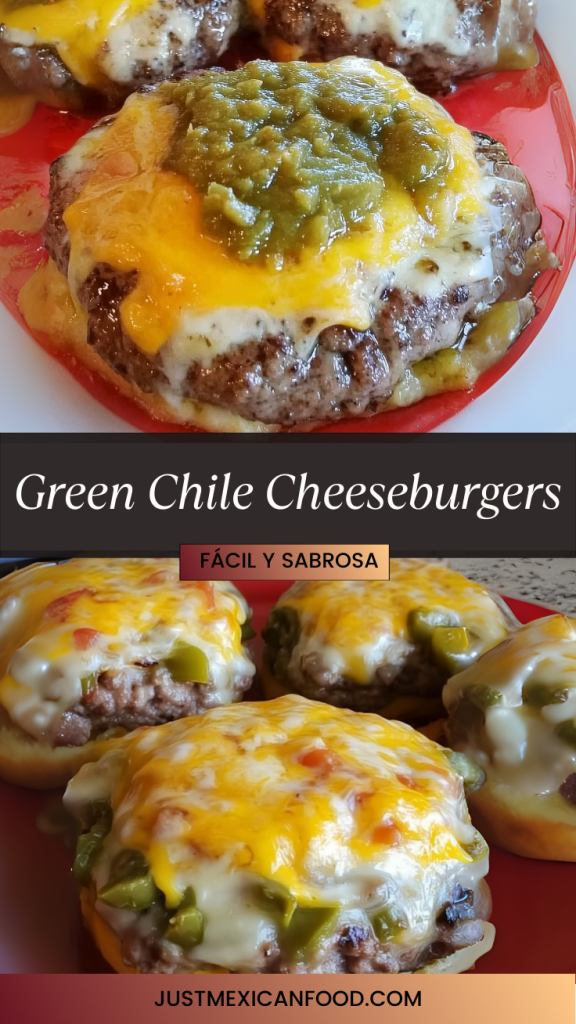 Green Chile Cheeseburgers – JustMexicanFood