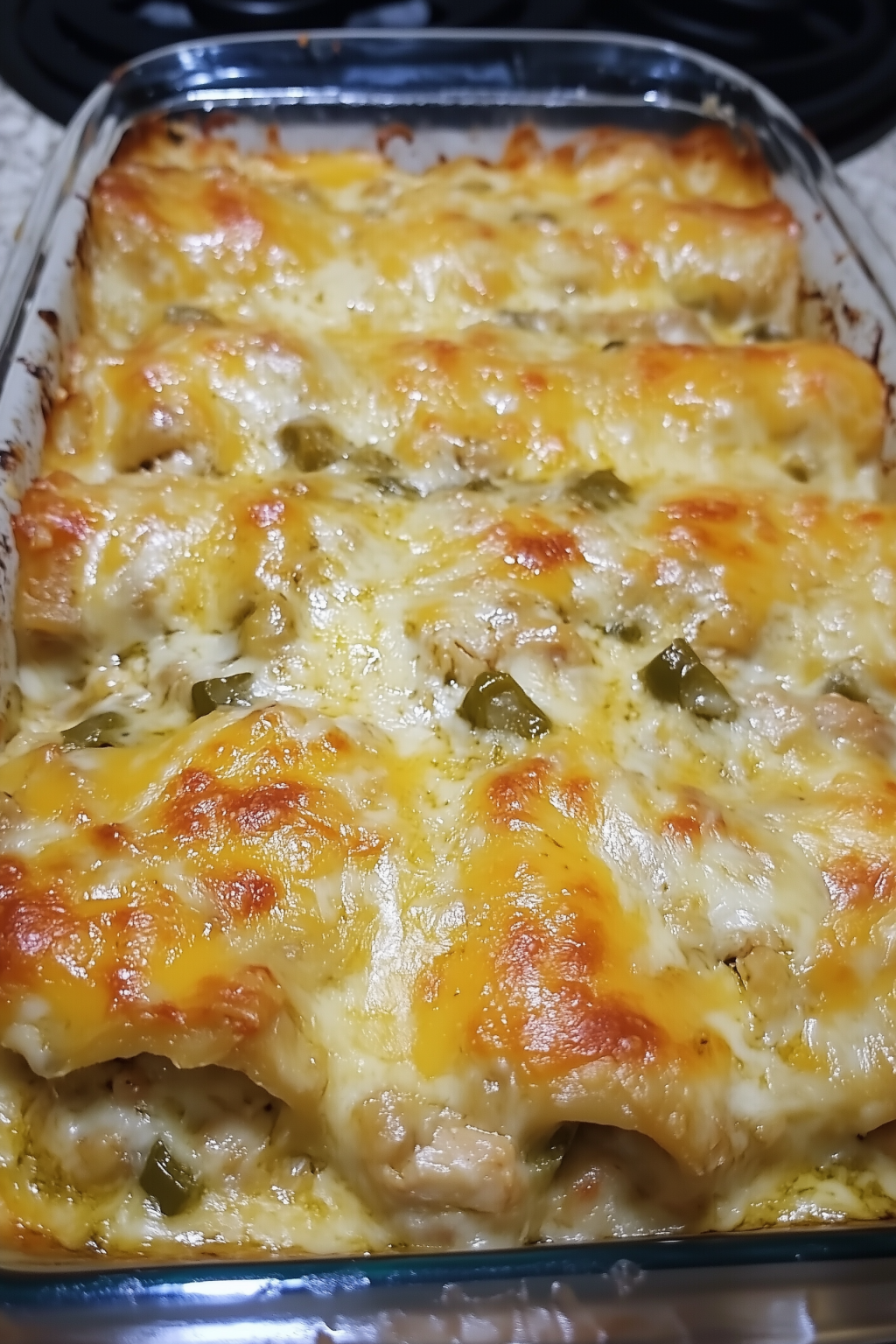 Green Chili Chicken Enchiladas – JustMexicanFood