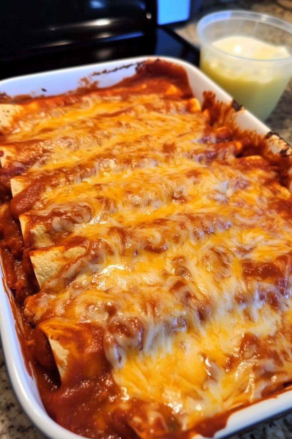 Red Chicken Enchiladas - JustMexicanFood