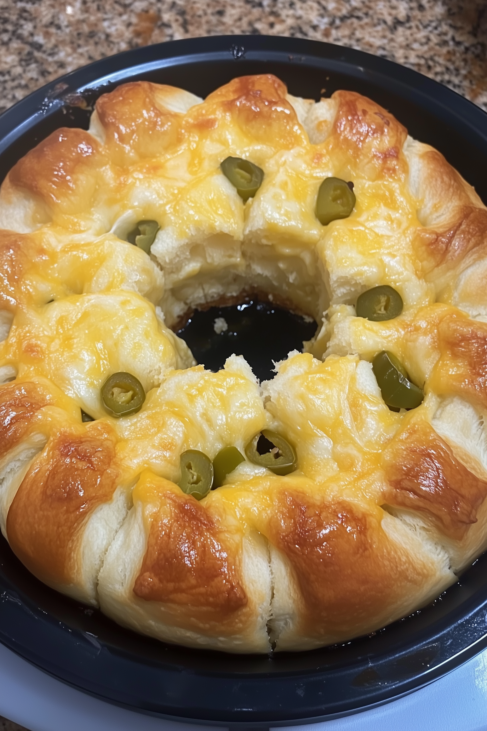 Green Chile Cheese Pull Apart Bread – JustMexicanFood