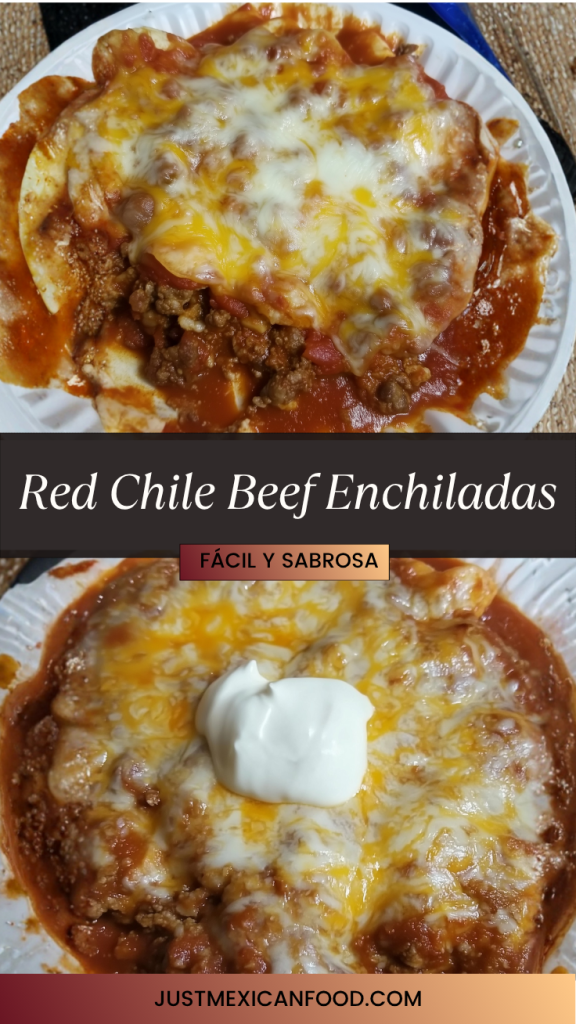 Red Chile Beef Enchiladas – JustMexicanFood